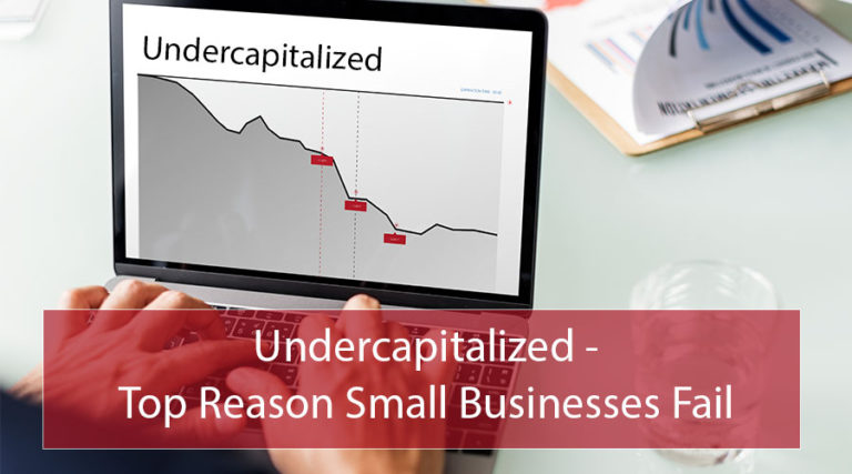 Under-capitalized - Top Reason Small Businesses Fail